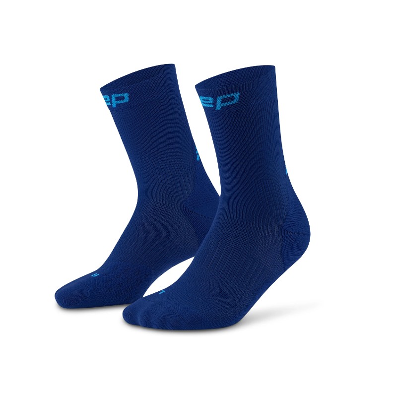 CEP Core Run 5.0 Mid-Cut Socks Men Blue - ShoeInsoles.co.uk