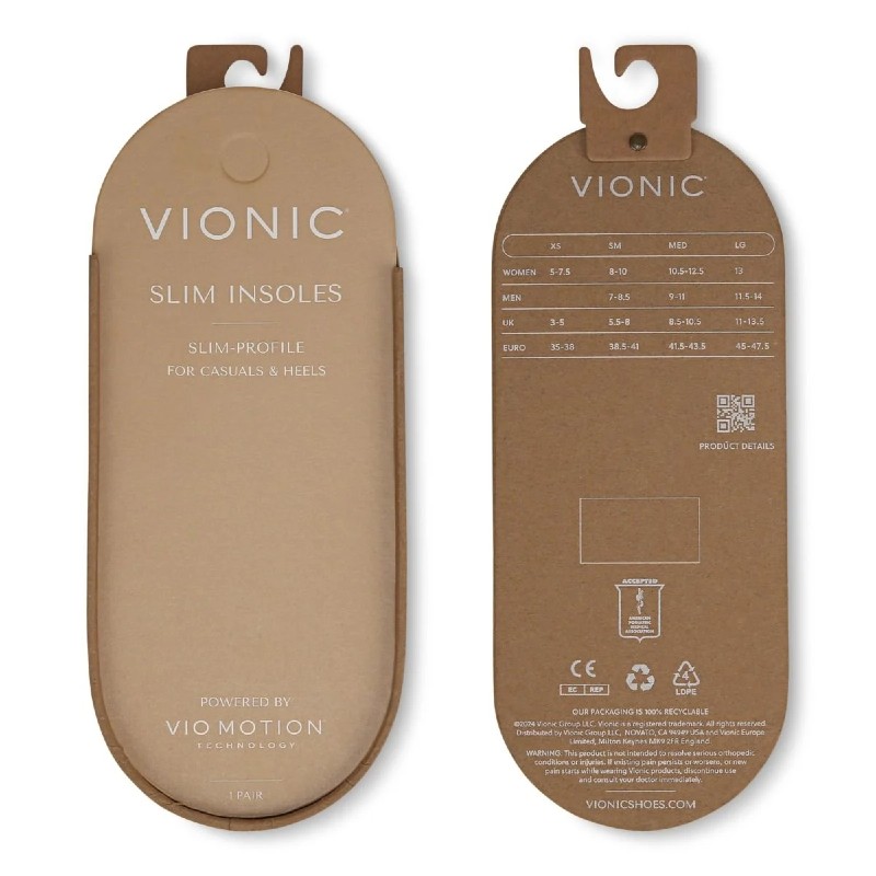 Vionic Slim Fit Unisex Orthotic Insoles - ShoeInsoles.co.uk