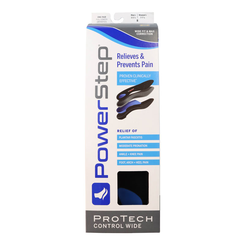 Powerstep ProTech Insoles (WIDE FIT) - ShoeInsoles.co.uk