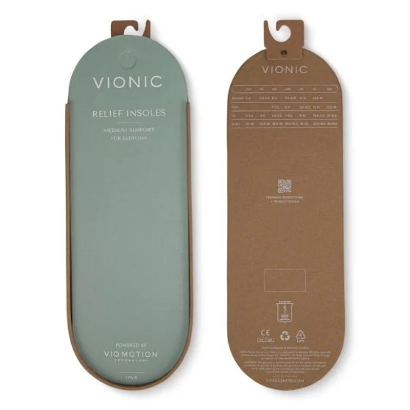 Vionic RELIEF Full Orthotic Insoles - ShoeInsoles.co.uk